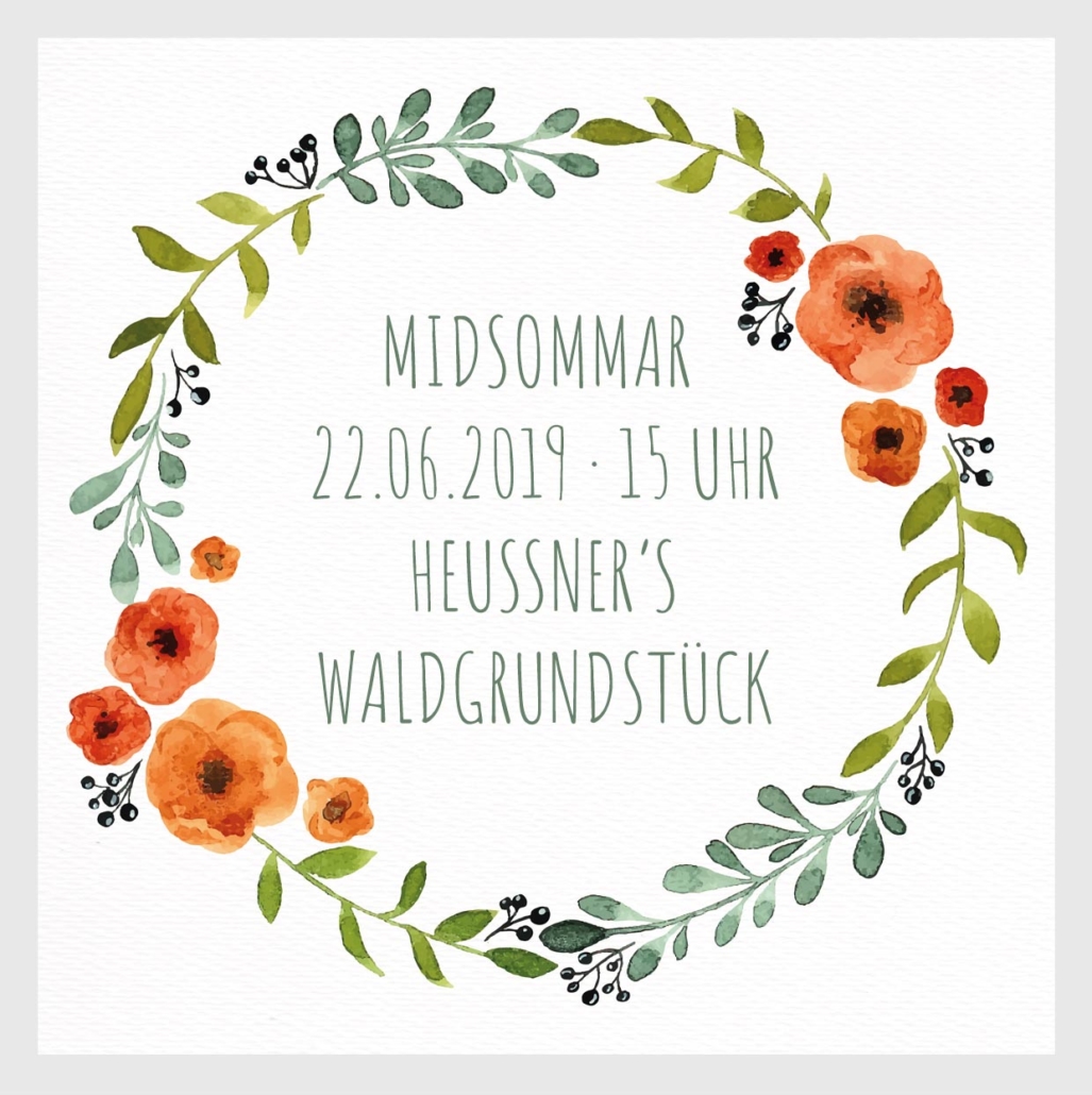 Die diesjährigen Einladungen sind raus. - Midsommar 2023 bei den Heußner's